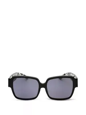 IC! BERLIN Sara Square Frame Sunglasses - Black