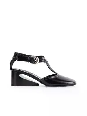 JIL SANDER Mary Jane Cutout-heel Pumps