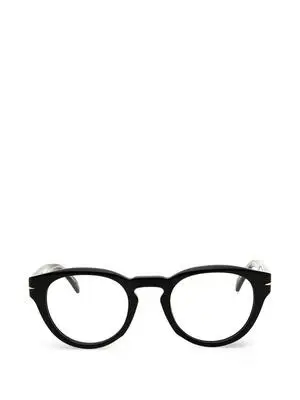 DB EYEWEAR BY DAVID BECKHAM Round Frame Eyeglasses - Black