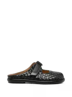 SERGIO MORETTI FIRENZE Woven Buckle-fastening Slipper