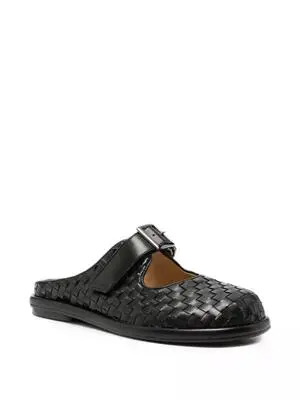 SERGIO MORETTI FIRENZE Woven Buckle-fastening Slipper