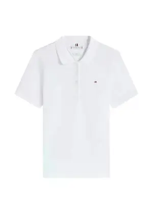 Tommy Hilfiger Logo-embroidered Polo Shirt - White