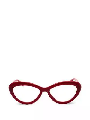 Moschino Cat Eye Frame Eyeglasses - Red
