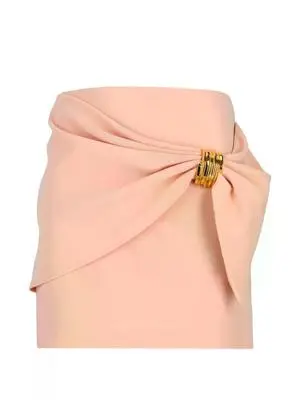 Elisabetta Franchi Draped-detail Mini Skirt - Pink