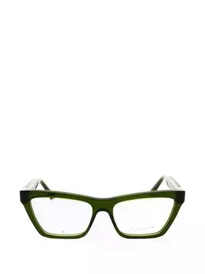 FERRAGAMO Logo-detail Glasses - Green