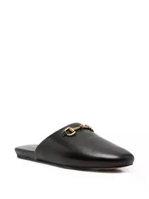 SERGIO MORETTI FIRENZE Horsebit Leather Mules