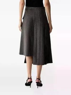 Karl Lagerfeld Pinstripe Asymmetrical Skirt