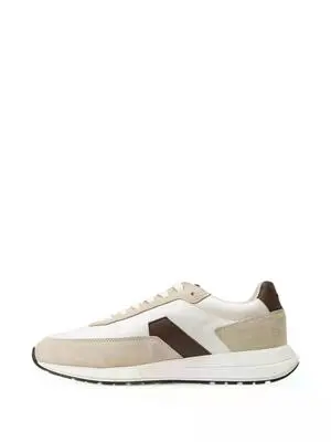 BOSS Panelled Leather Sneakers