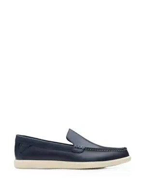 Clarks Bratton Leather Loafers - Blue