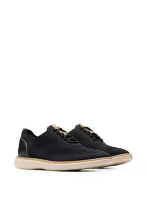 Clarks Brantin Knit Lace-up Sneakers - Black
