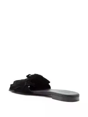 DONNARÌ Flat Sandals With Fringe Detail