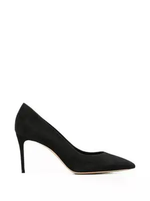 Casadei Suede Pointed-toe Pumps