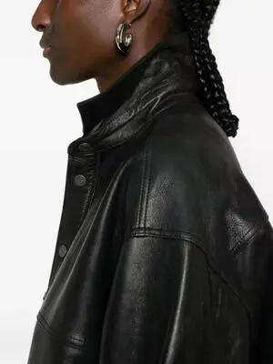 HAIKURE Leather Oversized Jacket