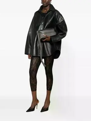 HAIKURE Leather Oversized Jacket