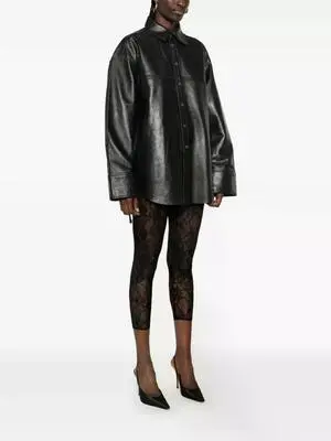 HAIKURE Leather Oversized Jacket
