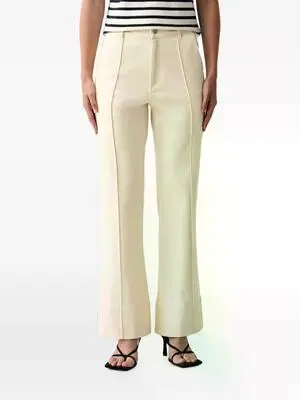 Barbour Hinton Pintuck-detailing Flared Jeans - Neutrals