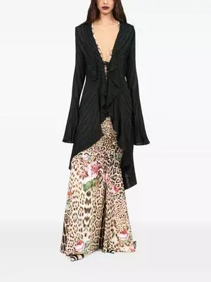 Roberto Cavalli Ruffled-trim Cardigan