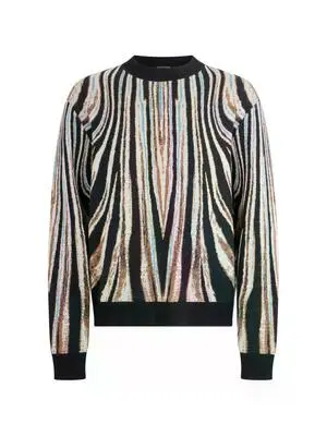 Roberto Cavalli Tiger Print Knit Sweater