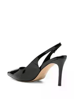 SERGIO MORETTI FIRENZE Patent-finish Slingback Pumps