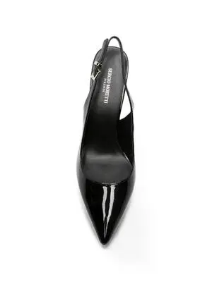 SERGIO MORETTI FIRENZE Patent-finish Slingback Pumps