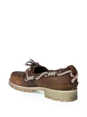 GOLDEN GOOSE Cruise Waxed-suede Loafers - Brown