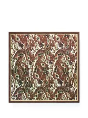 Roberto Cavalli Butterfly-print Scarf - Brown