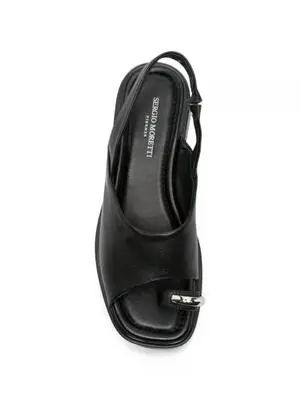 SERGIO MORETTI FIRENZE Toe-ring Slingback Sandals