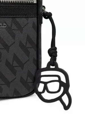 Karl Lagerfeld Monogram-print Messenger Bag