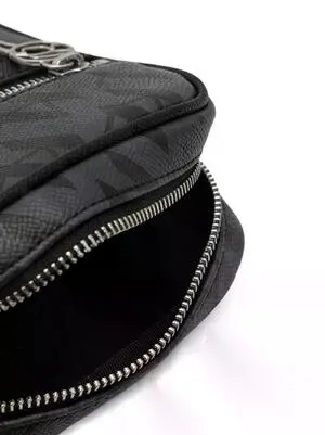 Karl Lagerfeld Monogram Print Messenger Bag