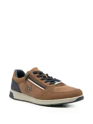 BUGATTI Logo-debossed Side-zip Sneakers