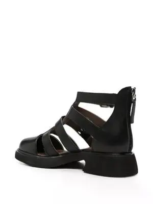 SERGIO MORETTI FIRENZE Buckle-fastening Caged Sandals