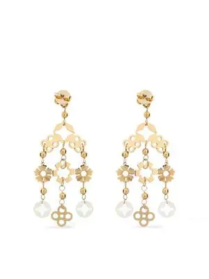 Tory Burch Floral-motif Drop Earrings