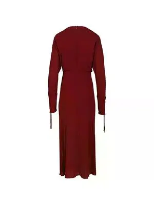 Max Mara Long-sleeve Maxi Dress - Red