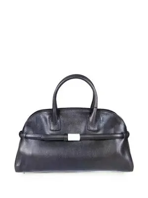 Orciani Aura S Leather Satchel Bag - Brown