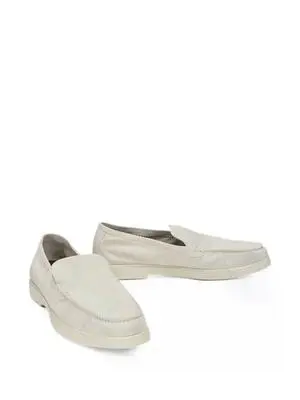 MOORER Suede Slip-on Loafers