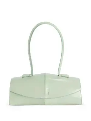 JIL SANDER Linea Piping Leather Shoulder Bag