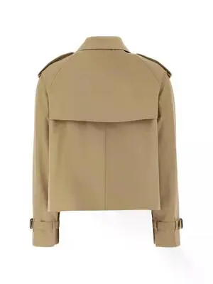 Burberry Double-breasted Cropped Trench Coat