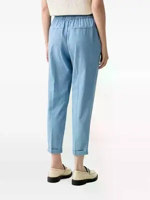 BENETTON Elasticated Waist Tapered Trousers