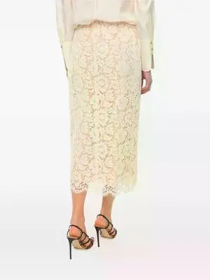 SUPER BLOND Lace Front-slit Maxi Skirt