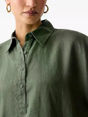 BENETTON Midi Shirt Dress - Green