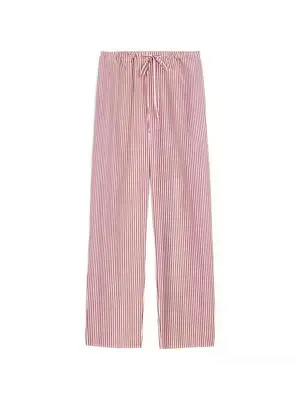 AMI Paris Cotton Elasticated Striped Trousers