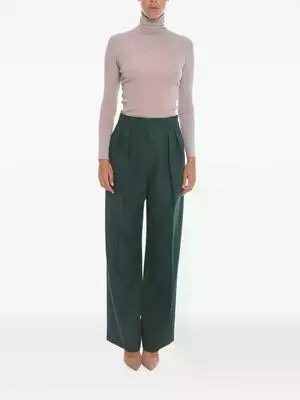 SUPER BLOND Pleated Wide-leg Trousers