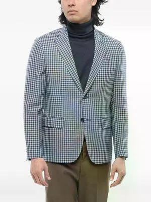 Corneliani Checked Single-breasted Blazer