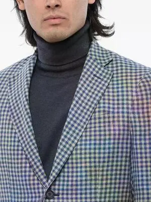 Corneliani Checked Single-breasted Blazer