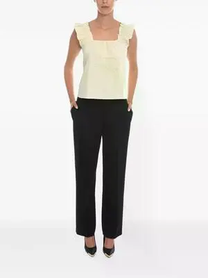 SAMSOE SAMSOE Sleeveless Square Neck Blouse With Ruffled Straps