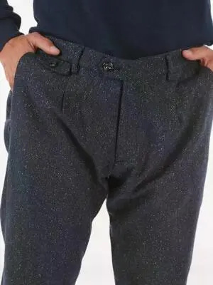 CRUNA Herringbone Pleated Trousers