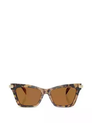 Michael Kors Grand Cayman Tortoiseshell Effect Cat-eye Frame Sunglasses - Brown