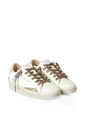 CRIME LONDON Sk8 Deluxe Leopard-print Sneakers - Neutrals