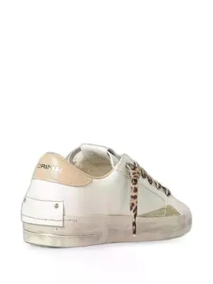 CRIME LONDON Sk8 Deluxe Leopard-print Sneakers
