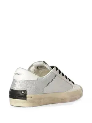 CRIME LONDON Distressed Glitter Detail Sneakers